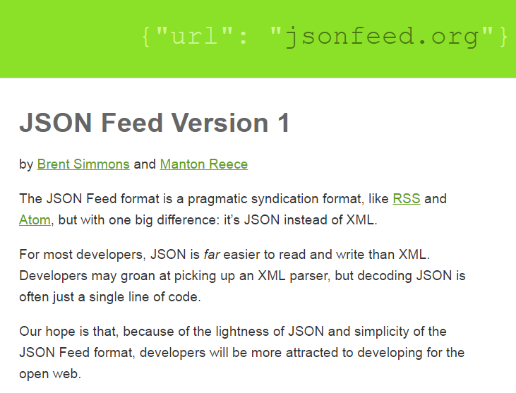 More jsonfeed.org